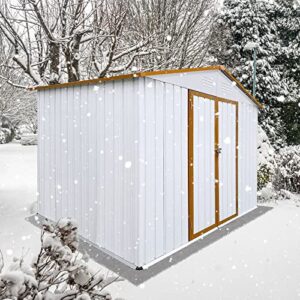 Morhome 6x8 FT Sheds & Outdoor Storage,Outdoor Storage Shed, Outdoor Shed Garden Shed Tool Shed with Lockable Door for Garden Backyard Patio