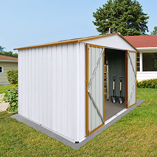 Morhome 6x8 FT Sheds & Outdoor Storage,Outdoor Storage Shed, Outdoor Shed Garden Shed Tool Shed with Lockable Door for Garden Backyard Patio