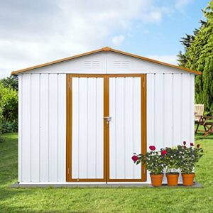 Morhome 6x8 FT Sheds & Outdoor Storage,Outdoor Storage Shed, Outdoor Shed Garden Shed Tool Shed with Lockable Door for Garden Backyard Patio