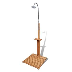 keketa wooden garden shower