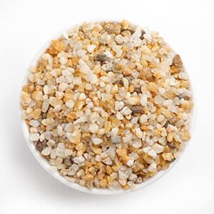 boniosz coarse golden sand stones, 2.5lb succulent and cactus bonsai rocks small decorative pebbles for terrariums, fairy gardening, top dressing, and houseplants