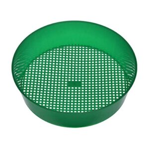 homesogood 2 pcs round garden soil sieve garden sieve plastic mesh screen, used to filter small gravel, soil, and sand sieves