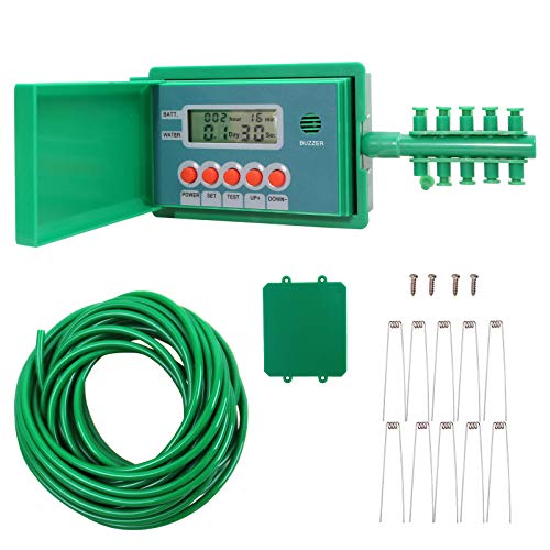 Inshow Automatic Drip Irrigation Watering Kits,Micro Plant Digital Programmable Water Timer,with LED Display for Indoor Garden Potted Plants