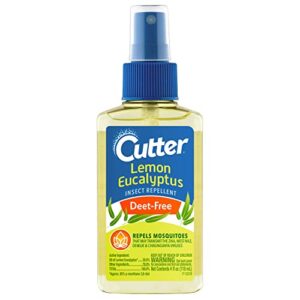 cutter lemon eucalyptus insect repellent, no deet mosquito repellent, 4 fl ounce (pump spray)