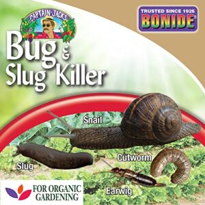 Bonide Captain Jack's Bug & Slug Killer Granules, 3 lb. Long Lasting Protection, For Organic Gardening, Safe for Pets