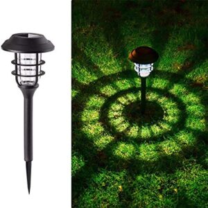 GIGALUMI Solar Pathway Lights Outdoor, 8 Pack Bright Solar Lights, Yard Lights Outdoor Solar Powered, Waterproof AUTO ON/Off Solar Garden Lights for Pathway, Landscape, Walkway, Driveway (Cold White)