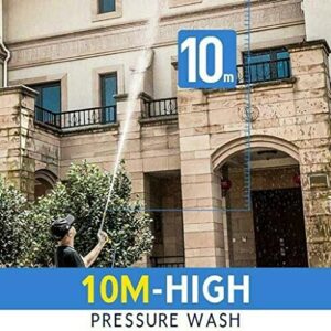 High Pressure Power Washer for Garden & Car Cleaning - 2-in-1 High Pressure Cleaning Tool,Jet Nozzle for Garden Hose,Metal High Pressure Power Garden Sprinkle,Water Hose Nozzle (72cm+foam Jug)