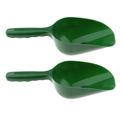 freneci 2pc Plastic Handy Garden Scoop For Soil, Compost, Planting Re-Potting Plants