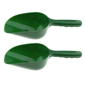 freneci 2pc Plastic Handy Garden Scoop For Soil, Compost, Planting Re-Potting Plants