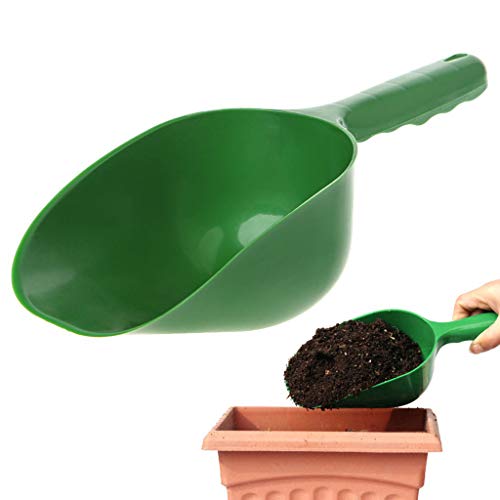 freneci 2pc Plastic Handy Garden Scoop For Soil, Compost, Planting Re-Potting Plants