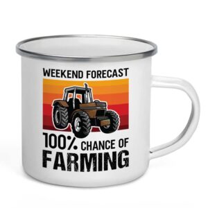 bubble hugs farmer birthday camper mug white 12oz – forecast farming – dry farming farm ranch market garden agricultural seed drill acre hay tractor farmer crops