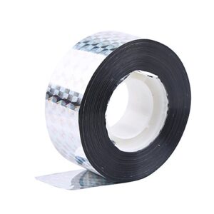 90m bird tape, pet bird deterrent tape, audible visual flashing reflective ribbon, suitable for gardens, orchards, lawns, airports