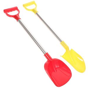 sewacc infant outdoor toys 1 set plastic snow shovel hand scoop sand shovels shovels for gardening beach shovels garden shovels for planting beach winter random color winter outdoor toys