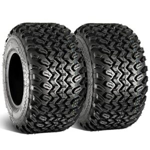 maxauto 22×11.00-10 lawn mower tires, 22x11x10 golf cart tires, 22×11-10 nhs tires, hilly terrian vehicle tire with 15.8mm tread depth, 4ply tubeless, set of 2