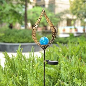 SHICHAO Solar Outdoor Waterproof Lights, Cracked Glass Ball Light for Garden Decoration, can be Given to Friends as Christmas Day Party Landscape Decoration.