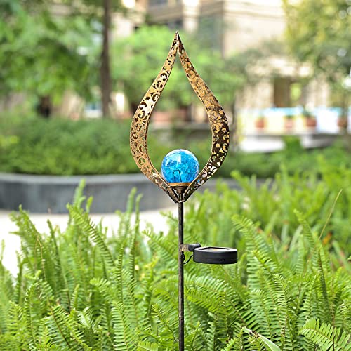 SHICHAO Solar Outdoor Waterproof Lights, Cracked Glass Ball Light for Garden Decoration, can be Given to Friends as Christmas Day Party Landscape Decoration.