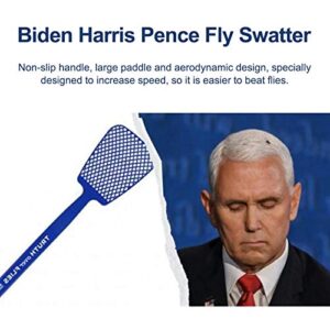 leveraYo Biden Harris Pence Fly Swatter, Durable Practical Tool with Non-Slip Holed Handle Swatter, Home Office Daily Portable Fly Swatter Home Office Car Room Portable Garden Yard