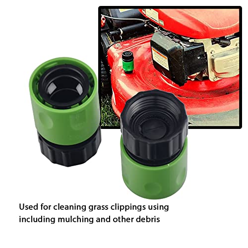 921-04041 Lawn Mower Deck Wash Quick Connect Port Hose Adapter/Attachment, Compatible With Cub Cadet MTD Troy-Bilt Deck Wash Adapter, Connect Clean Blades, Replaces 532416405, 721-04041 More.