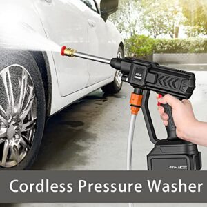 21V Cordless Mini Power Washer with Accessories Portable Electric Under Carriage Power Washer for Cars Gardens Terraces Windows Cleaning Works