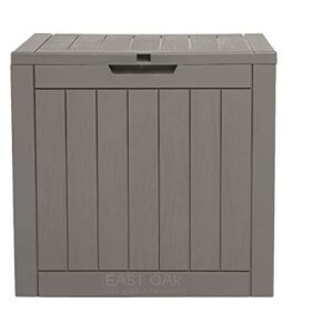 Rubbermaid Outdoor Deck Box, Extra Large, Weather Resistant, Gray for Lawn, Garden, Pool, Tool Storage, Home Organization & EAST OAK Deck Box, 31 Gallon Indoor/Outdoor Storage Box, Grey