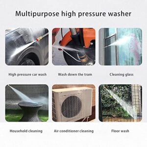 21V Cordless Power Washer with Accessories Portable Electric High Pressure Washer Gun for Cars Gardens Terraces Windows Cleaning Works