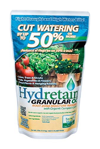 Hydretrain Moisture Manager Granular OC Garden and Lawn Treatment for Improved Water Retention During Droughts Up to 50 Percent, 3 Pounds