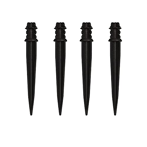 Go2garden 4Pcs Plastic Ground Spikes Stakes 1.968inch for Solar Pathway Lights Garden Lights Replacement for Yard Patio Walkway Landscape.