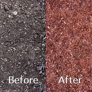 Organic Cocoa Bean Shell Mulch - Made from Cocoa Hulls - for Potted Plants, Flower beds, Gardens (8 Quarts)