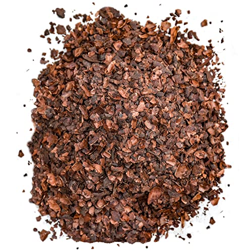 Organic Cocoa Bean Shell Mulch - Made from Cocoa Hulls - for Potted Plants, Flower beds, Gardens (8 Quarts)