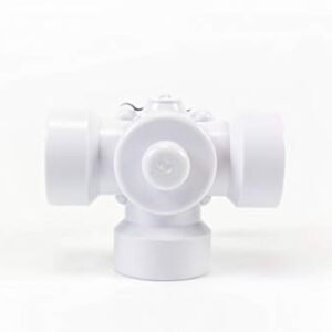 Fibropool Swimming Pool Diverter Valve - 1 1/2 Inch - 3 Way - Replacement Slip Valve for Pools and Spas