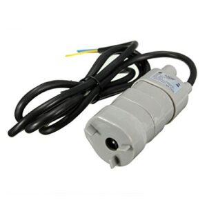 hiletgo 5m high head dc water pump submersible motor for pond, aquarium, fish tank fountain 10l/min 600l/h dc12v 1.2a