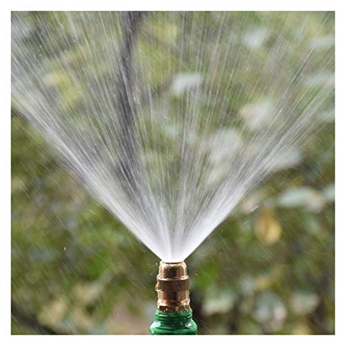 Quick Connect Garden Hose Brass Male 1/2" 3/4" Gardening Nozzle Adjustable Nozzle Fountain 360-degree Lawn Greenhouse Irrigation 1 (Color : 1I2 3I4)