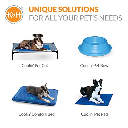 K&H Pet Products Pet Pool and Canopy, Collapsible Dog Swimming Pool, Outdoor Portable Bath Tub, Medium 25 x 32, Gray