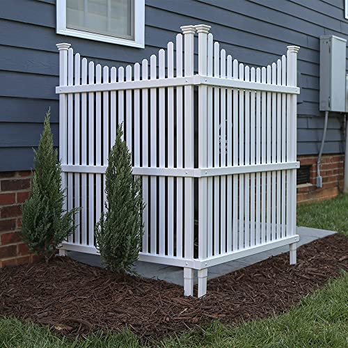 Enclo Privacy Screens ZP19036 Huntersville Privacy Screen, White & TERRO T800 Garbage Guard Trash Can Insect Killer - Kills Flies, Maggots, Roaches, Beetles, and Other Insects