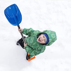 Snow Shovels for Kids, Heavy Duty Beach Shovels Stainless Steel Kids Beach Diggers Sand Scoop Shovels with Plastic Spade and Handle for Winter Summer Garden Sand Snow Digging