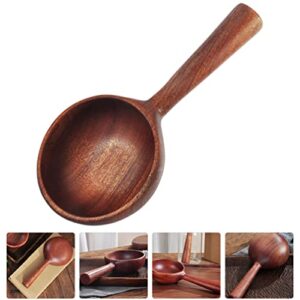 Cabilock Wooden Scoop Wooden Water Ladle Sauna Water Scoop Spa Spoon Bath Salts Spoon Japanese Style Water Ladle Dipper Bath Scoop Cup for Water Sauna Garden Wood Water Scoop Meatball Scoop