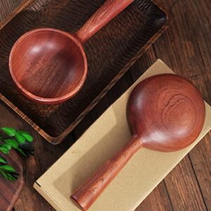 Cabilock Wooden Scoop Wooden Water Ladle Sauna Water Scoop Spa Spoon Bath Salts Spoon Japanese Style Water Ladle Dipper Bath Scoop Cup for Water Sauna Garden Wood Water Scoop Meatball Scoop