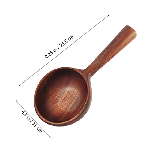 Cabilock Wooden Scoop Wooden Water Ladle Sauna Water Scoop Spa Spoon Bath Salts Spoon Japanese Style Water Ladle Dipper Bath Scoop Cup for Water Sauna Garden Wood Water Scoop Meatball Scoop