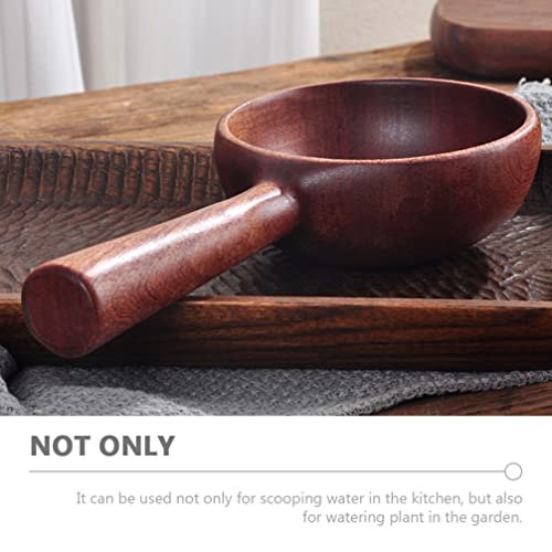 Cabilock Wooden Scoop Wooden Water Ladle Sauna Water Scoop Spa Spoon Bath Salts Spoon Japanese Style Water Ladle Dipper Bath Scoop Cup for Water Sauna Garden Wood Water Scoop Meatball Scoop