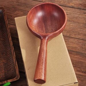 Cabilock Wooden Scoop Wooden Water Ladle Sauna Water Scoop Spa Spoon Bath Salts Spoon Japanese Style Water Ladle Dipper Bath Scoop Cup for Water Sauna Garden Wood Water Scoop Meatball Scoop