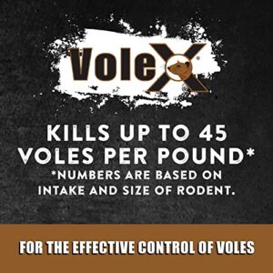 VoleX - Effective Against All Species of Voles. Safe for use Around People, Pets, Livestock, and Wildlife