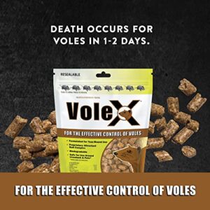 VoleX - Effective Against All Species of Voles. Safe for use Around People, Pets, Livestock, and Wildlife