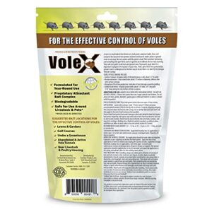 VoleX - Effective Against All Species of Voles. Safe for use Around People, Pets, Livestock, and Wildlife