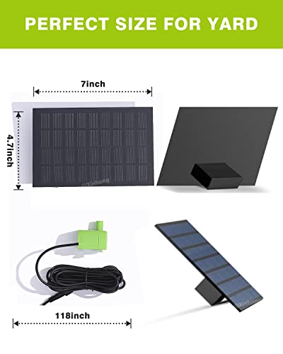 Solar Fountain Kit with Panel, 1.8W Solar Water Pump with 8 Petals Nozzles, Floating Solar Water Fountain Pump for Bird Bath, Pond, Garden and Fish Tank Pond