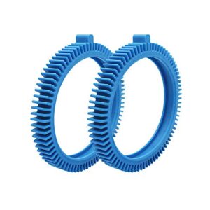 2 Pack Pool Cleaner Tires - Fits for Poolvergnuegen Pool Cleaner Parts 896584000-143 Blue Front Tire Kit with Super Hump