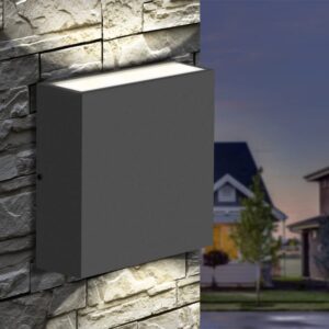 illumishin modern led wall sconce indoor up down wall lamp outdoor wall lights exterior light fixtures 12w hallway wall lighting for porch front door garden yard patio