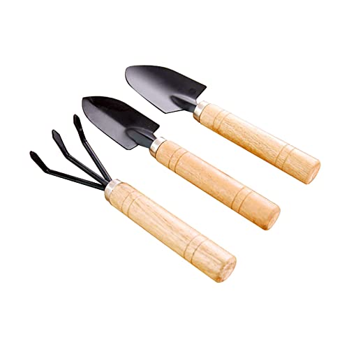 Snow Shovel for Kids - Head Handle Garden 3Pcs Set Shovel Metal Mini Tool Wood Tools Rake Kids Tools & Home Improvement