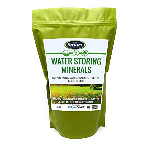 AquaSmart Water Storing Minerals – Fewer Plant Waterings for Indoor Pots and Outdoor Gardens – Self Watering Garden Soil Additive - Natural Non-Toxic Coated Magic Sand for Planters