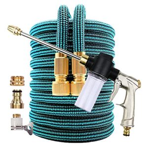 slatiom expandable magic hose pipe high-pressure car washer foam pot tool flexible garden watering noozle home adjustable (color : 25ft)