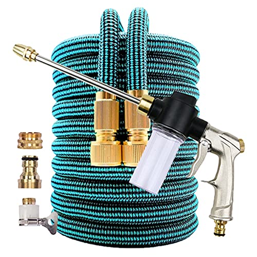 SLATIOM Expandable Magic Hose Pipe High-Pressure Car Washer Foam Pot Tool Flexible Garden Watering Noozle Home Adjustable (Color : 25FT)